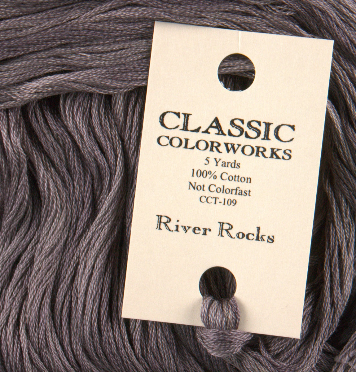 Classic Colorworks Floss River Rocks 5 Yards CCT-109 for Embroidery, C ...