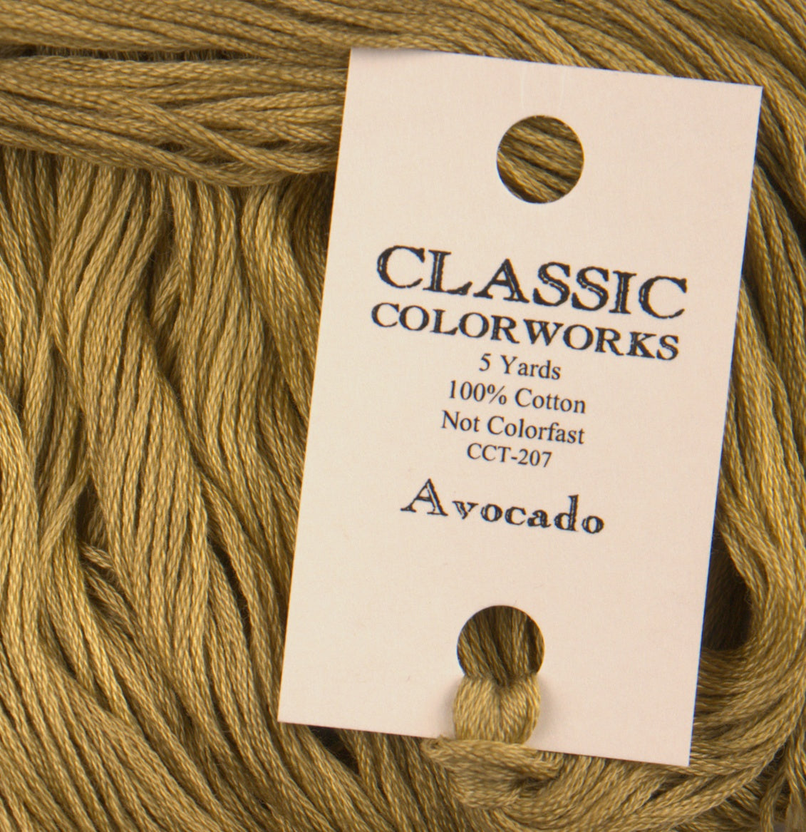Classic Colorworks Floss Avocado 5 Yards CCT-207 for Embroidery, Cross ...