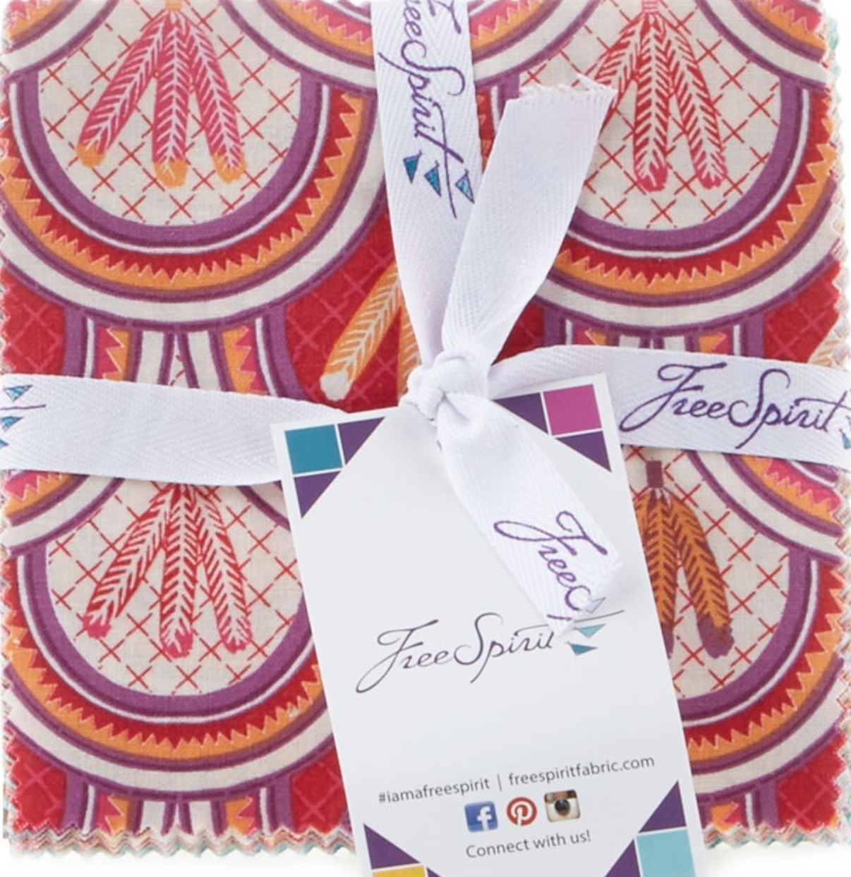 Feathered from Zandra Rhodes for Free Spirit 5in Charm Pack – the ...