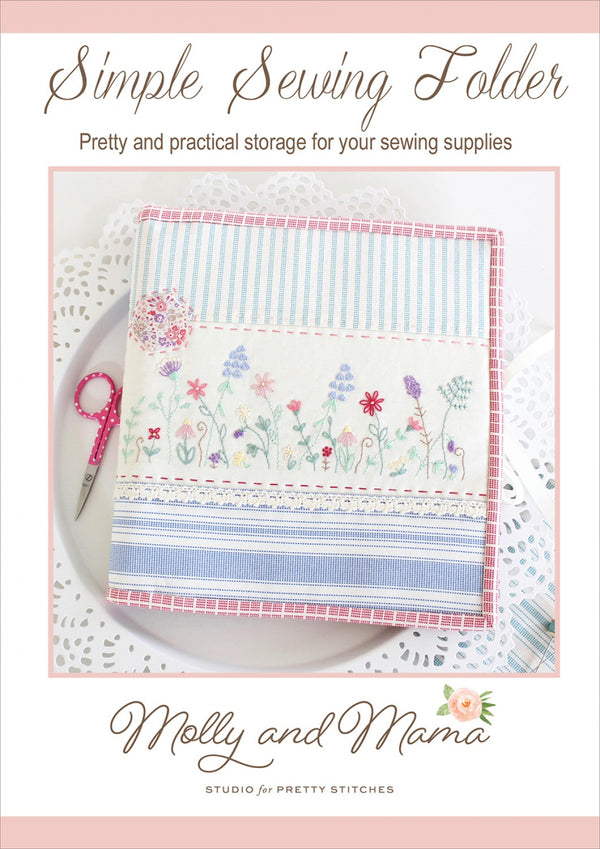 Simple Sewing Folder Including Pre Printed Linen Embroidery Pattern fr ...