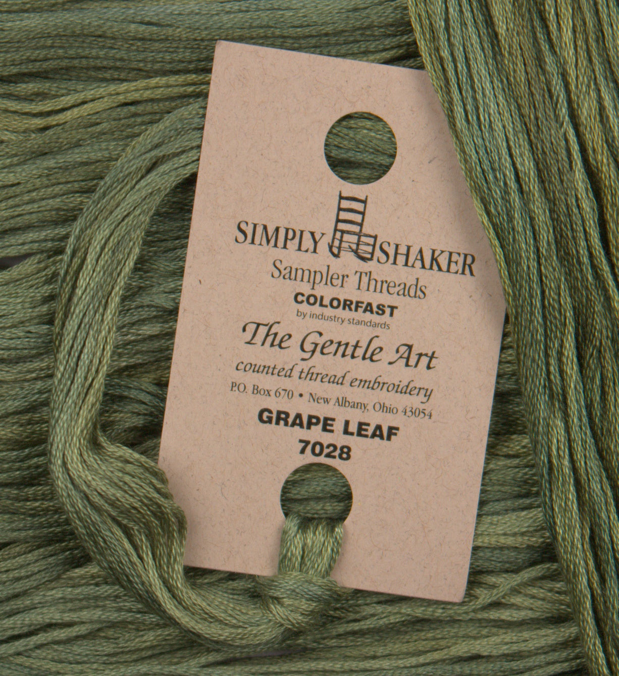 Gentle Art Sampler Threads Grape Leaf 5 Yards GAST-7028 for Embroidery ...
