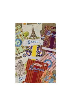 Ribbon and Thread Storage Cards Paris Motifs from Maison Sajou 3.5in x ...