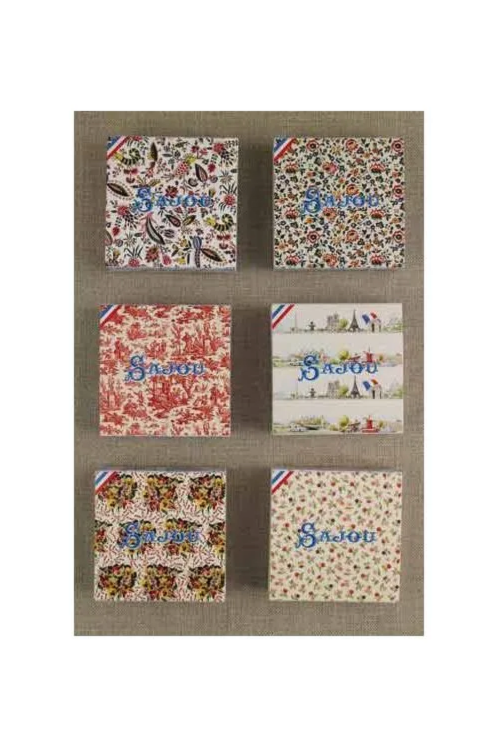 Six Embroidery Cross Stitch Thread Cards Paris Eiffel Tower from Maiso ...