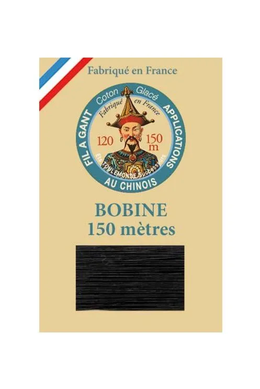 Fil Au Chinois Waxed Gloving Thread Neutral Spools Black 180 from Mais ...