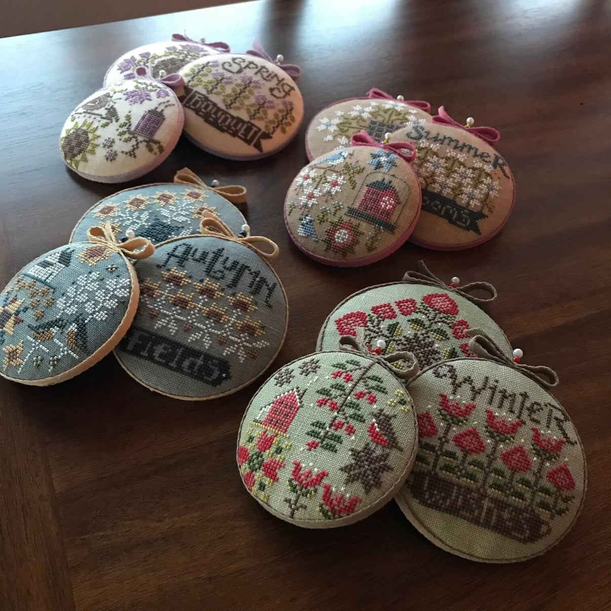 WELL ROUNDED PERENNIAL PINWHEELS Cross Stitch Kit from Hands On Design ...