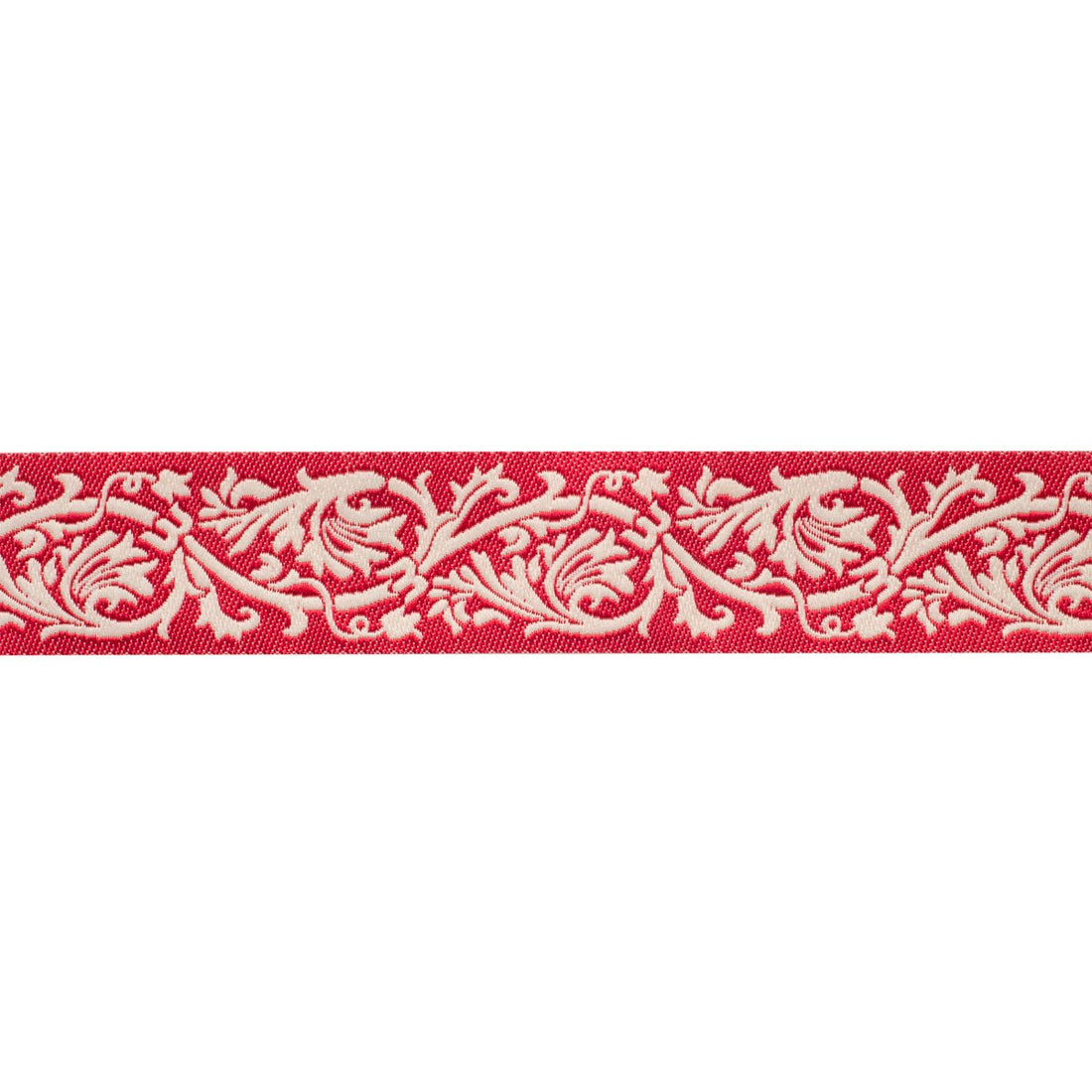 Red Brocade Pearl on Red Ribbon 7/8in from La Vie en Rouge Collection ...