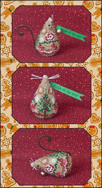 Gingerbread Jingle Mouse Ornament Cross Stitch Embroidery Kit from Jus ...