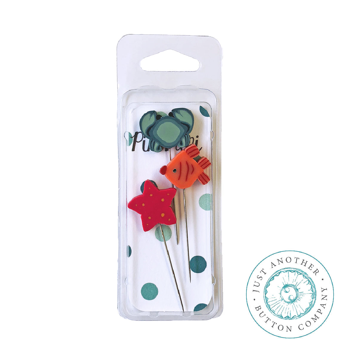 Sea Friends Pin Mini from Just Another Button Company with 3 Decorativ ...