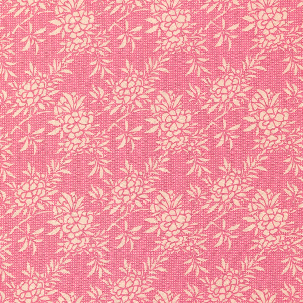 Tilda Harvest Flower Bush Pink 1 Yard 21 Inch Remnant Piece – the ...